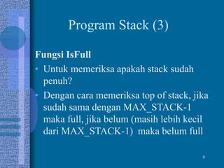 Stack tumpukan | PPTX