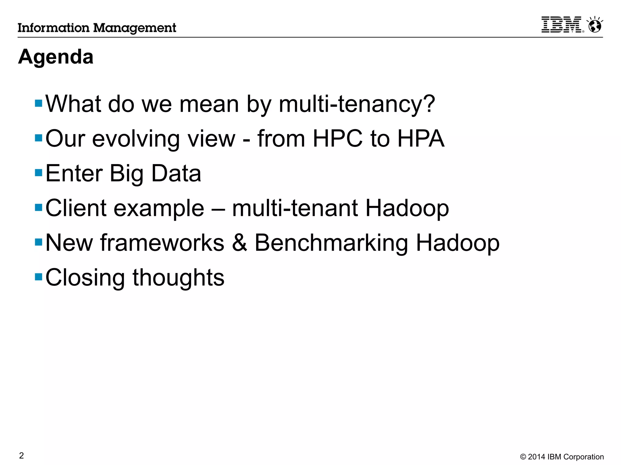 Stac Summit 2014 Building A Multitenant Big Data Infrastructure Ppt
