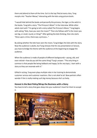 Stacy Tung Interviewed by Business Today | DOCX