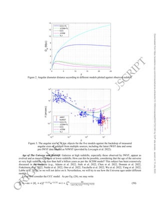 JWST early Universe observations and 𝚲CDM cosmology | PDF