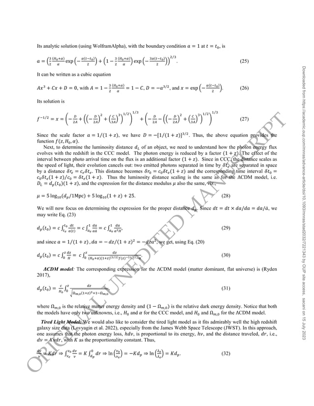 JWST early Universe observations and 𝚲CDM cosmology | PDF