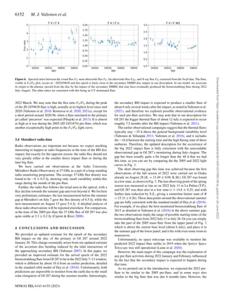 Refining the OJ 287 2022 impact flare arrival epoch | PDF