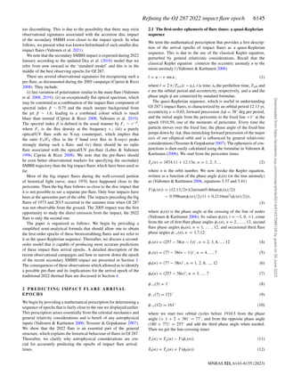 Refining the OJ 287 2022 impact flare arrival epoch | PDF