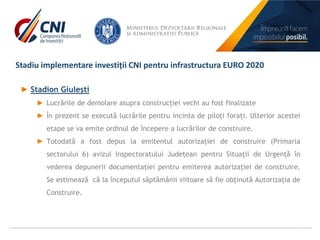 CNI: STADIUL PREGATIRII STADIOANELOR PENTRU EURO2020 | PPT