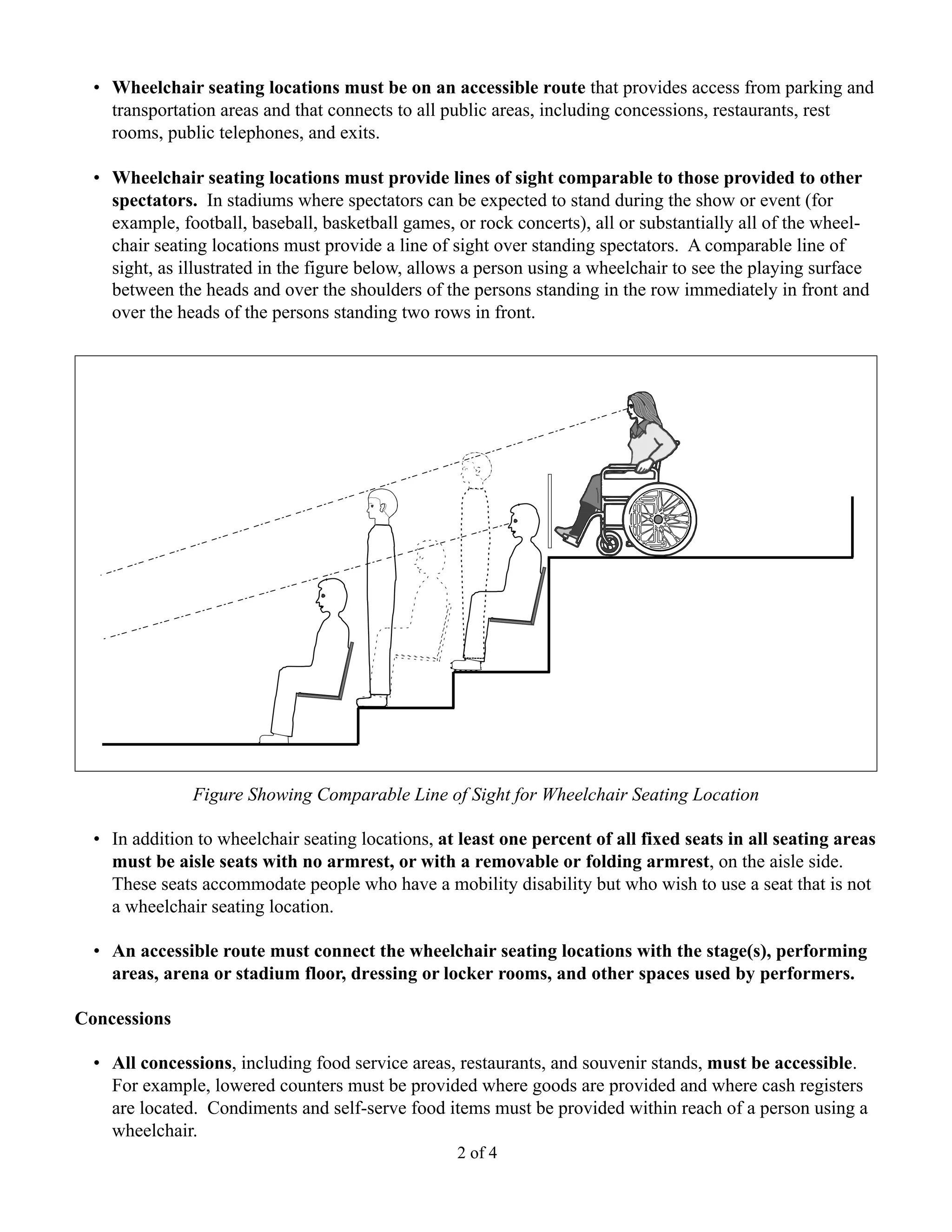 US Access Board Stadium Accessibility Guidelines | PDF