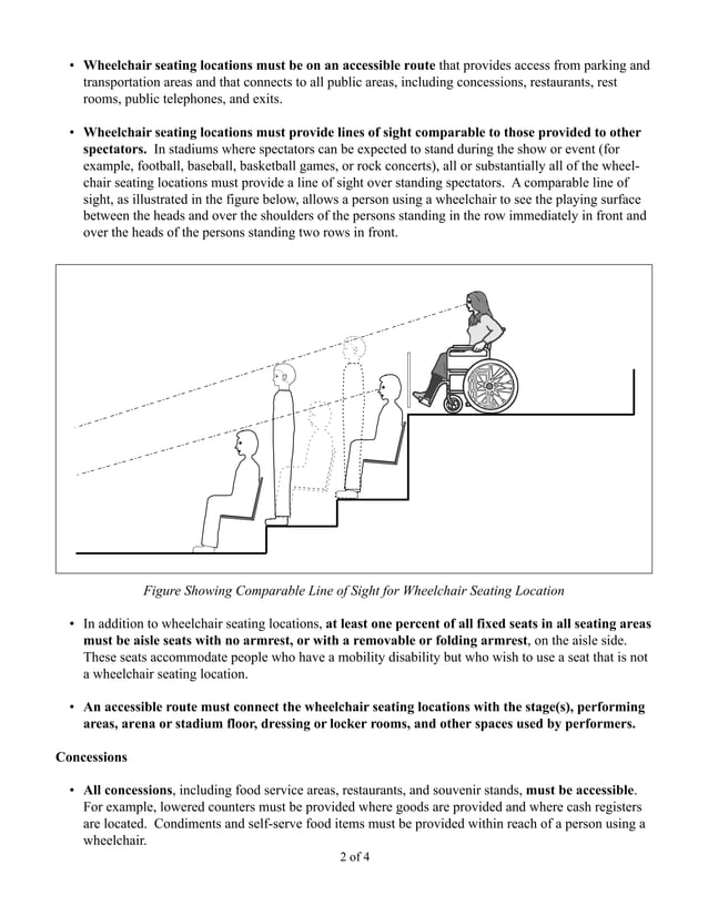 US Access Board Stadium Accessibility Guidelines | PDF