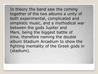 Stadium arcadium | PPTX | Album-oriented Rock | Rock Music