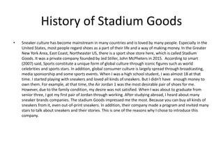 Stadium goods | PPTX