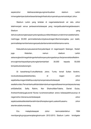 Stadium larkin( nasrul) | PDF