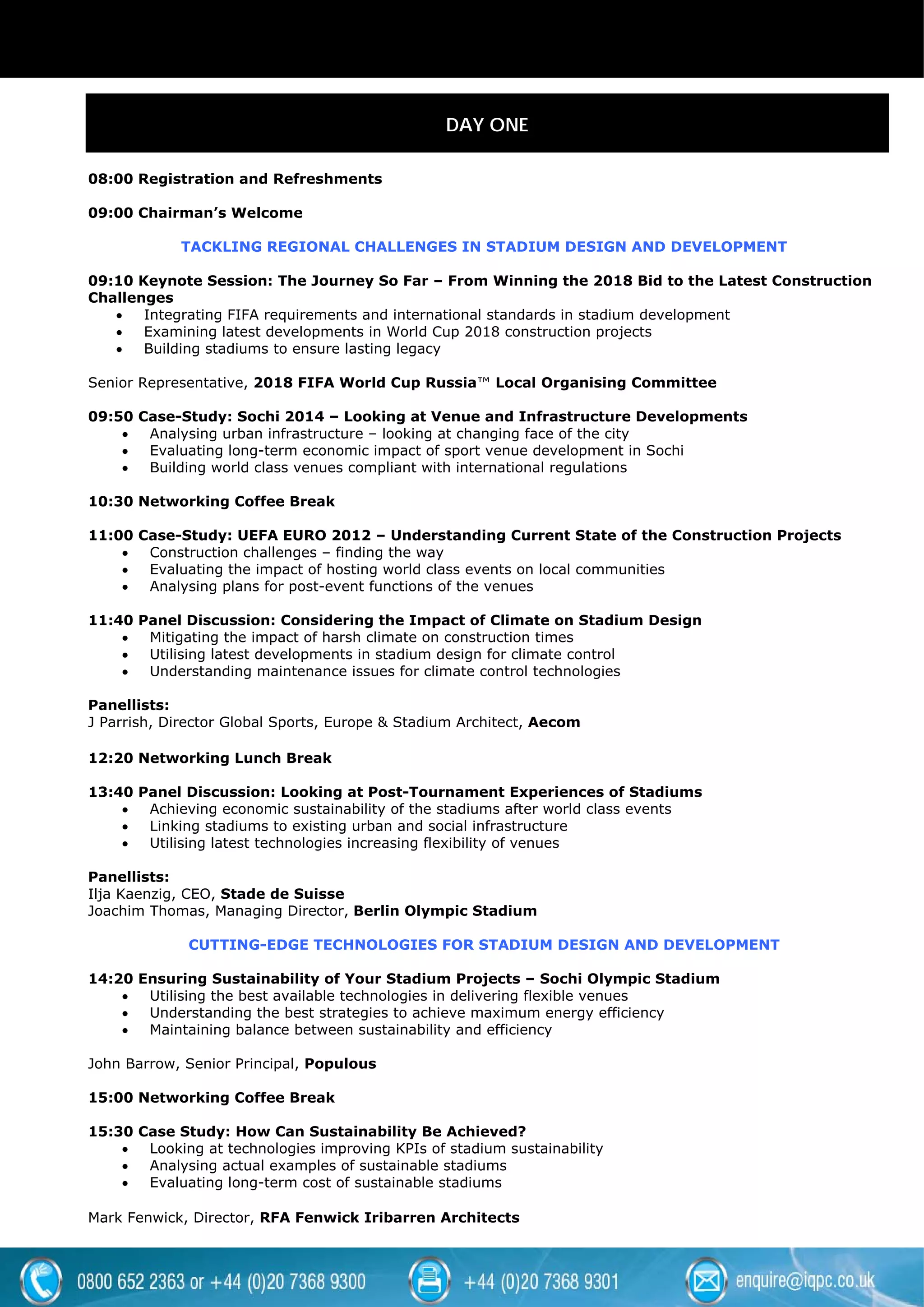 Stadiums Updated Draft Agenda | PDF Stadiums Updated Draft Agenda | PDF