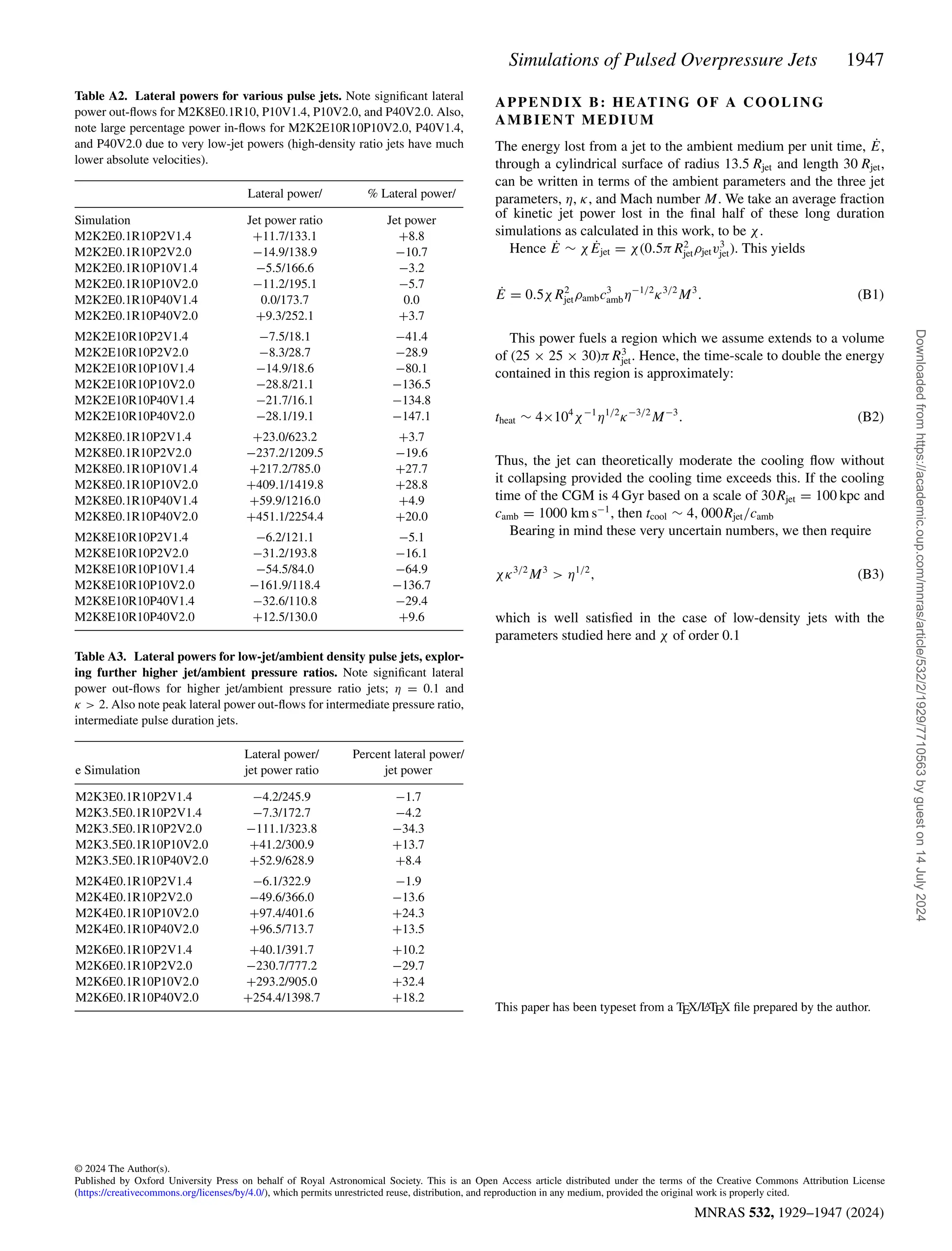 Simulations of pulsed overpressure jets: formation of bellows and ...