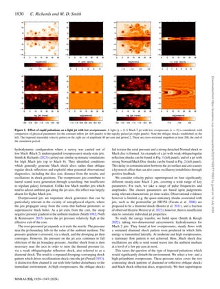 Simulations of pulsed overpressure jets: formation of bellows and ...