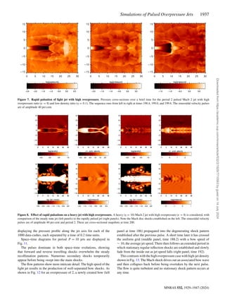 Simulations of pulsed overpressure jets: formation of bellows and ...