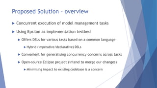 Parallel Execution of Model Management Programs (STAF 2017) | PPT