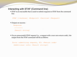 STAF basic concepts | PPTX