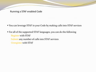 STAF basic concepts | PPTX