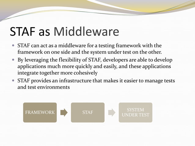 STAF basic concepts | PPTX