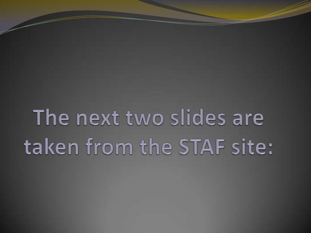 STAF basic concepts | PPTX