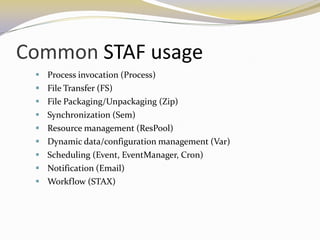 STAF basic concepts | PPTX