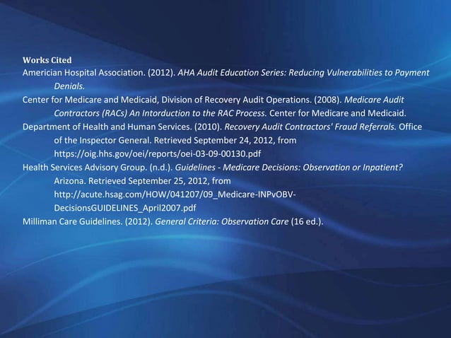 Admission Disposition: Inpatient or Outpatient Observation | PPTX