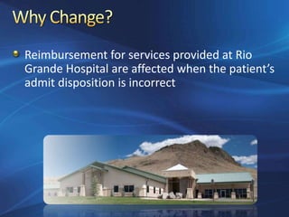 Admission Disposition: Inpatient or Outpatient Observation | PPTX