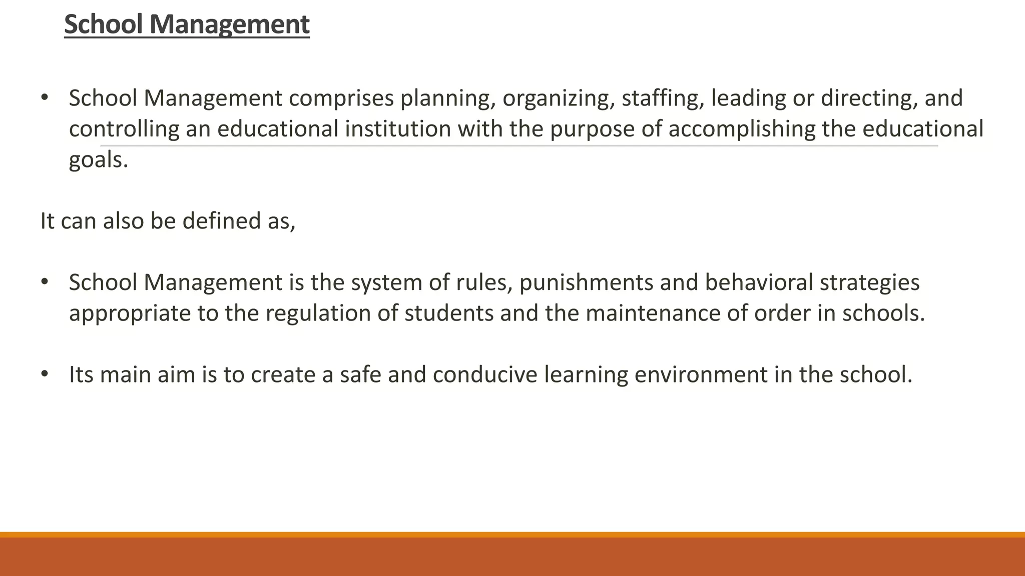 Management Process and Principles of School Management | PPTX