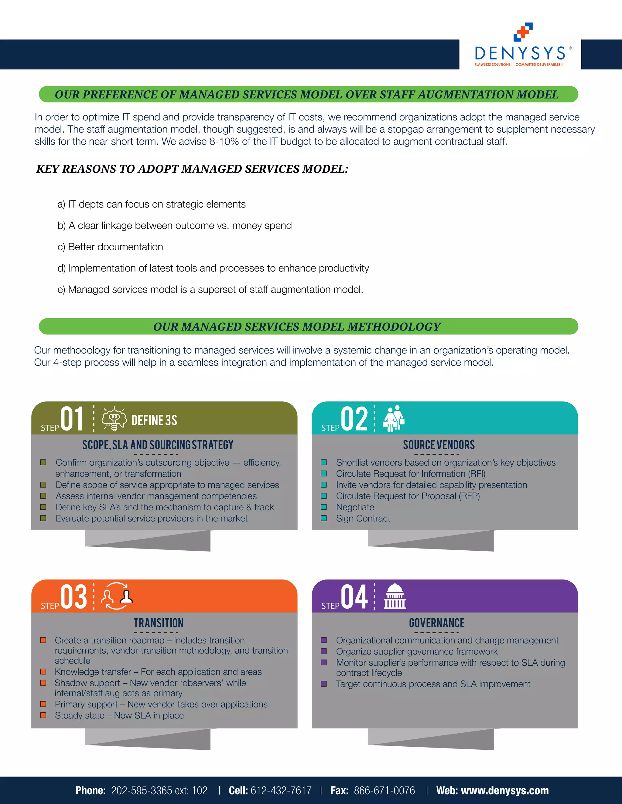 Staff Augmentation and Managed Services Model | PDF