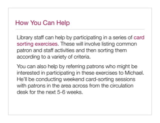 Staff Card Sort Instructions | PPT | Free Download
