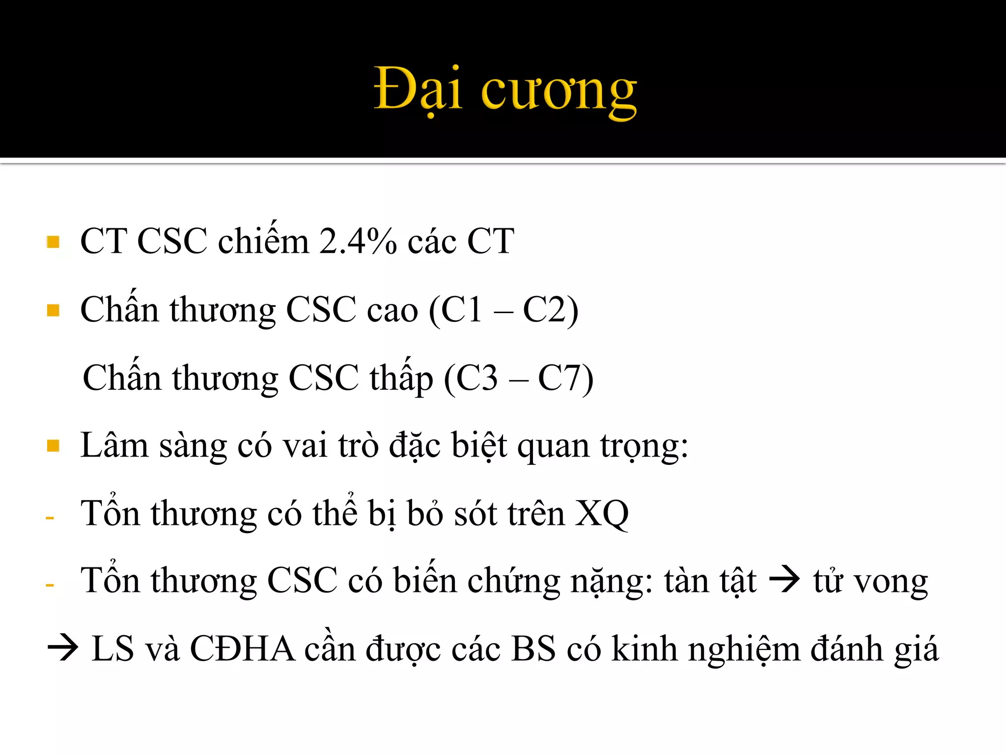 Chấn thương cột sống cổ - cervical spine injury | PDF