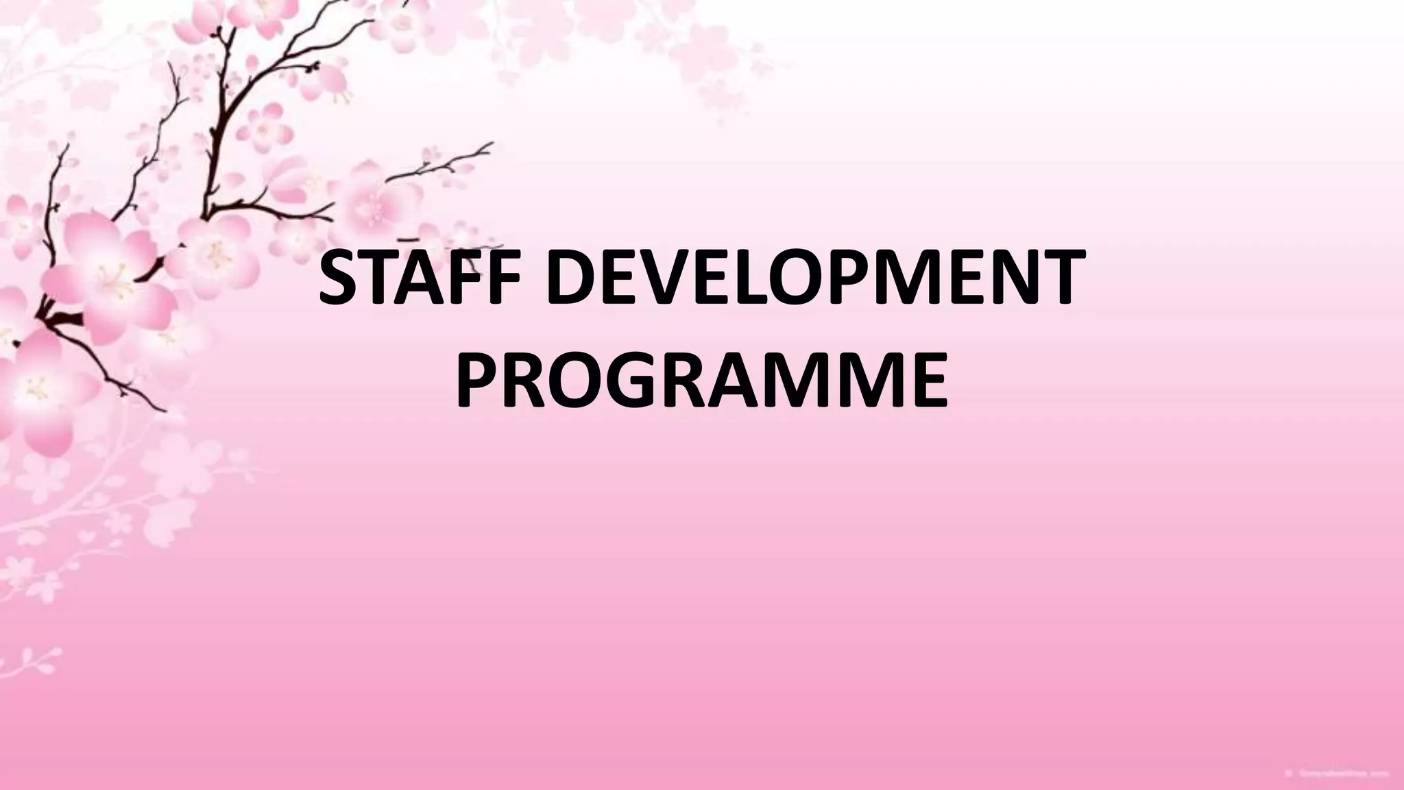Staff development | PPTX