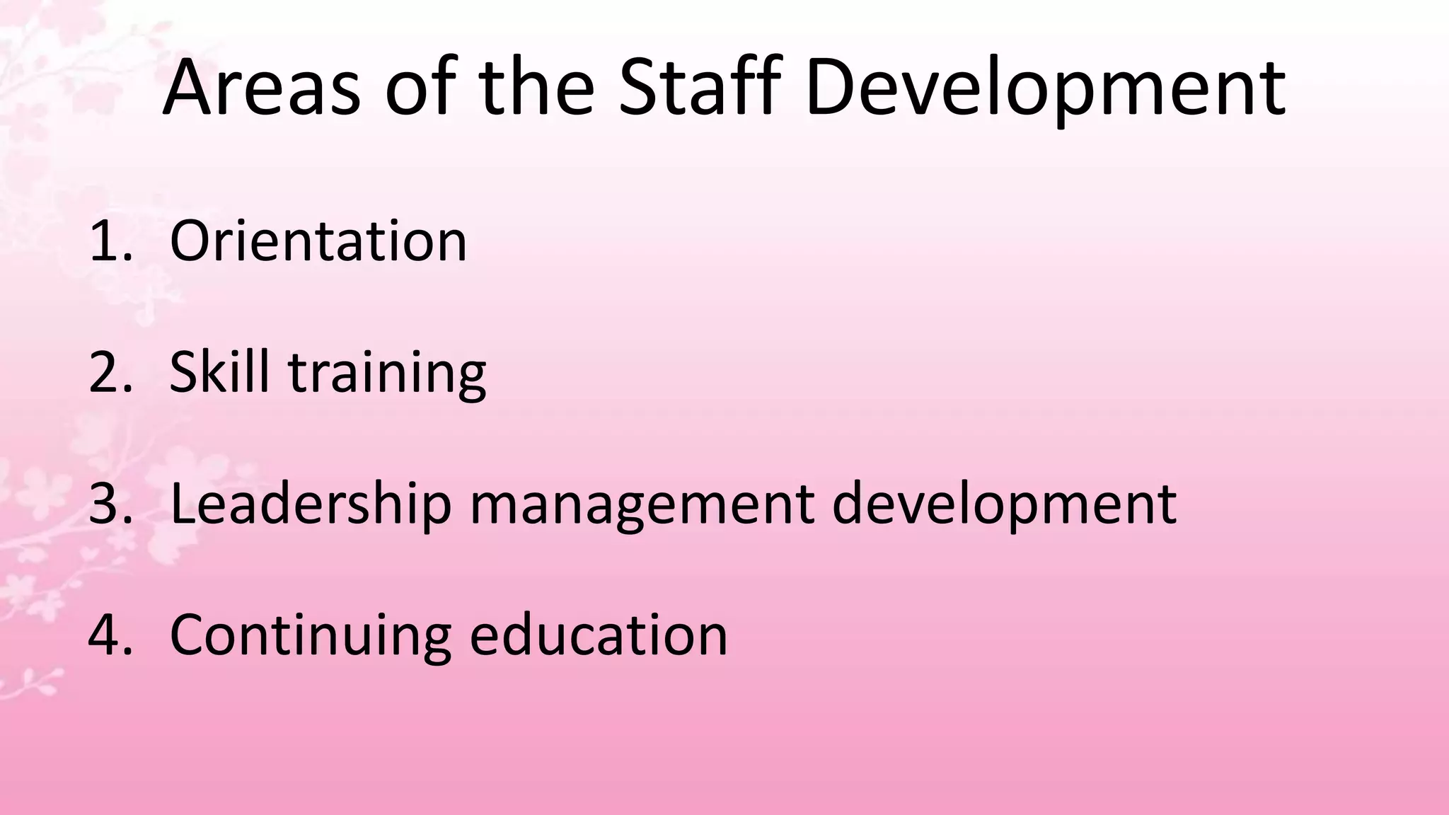 Staff development | PPTX