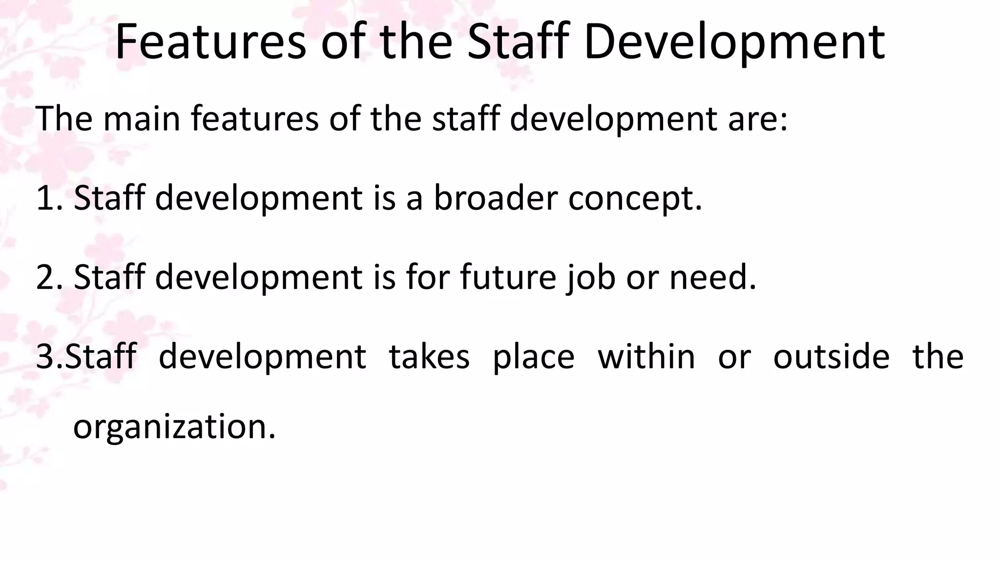 Staff development | PPTX