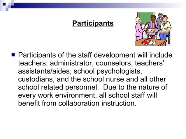 Staff Development Presentation | PPT