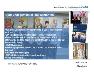 Wirral University Teaching Hospital NHS Foundation Trust- Listening ...