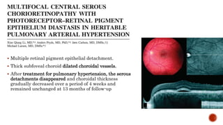 Pulmonary hypertension and retinal serous detachment | PPT