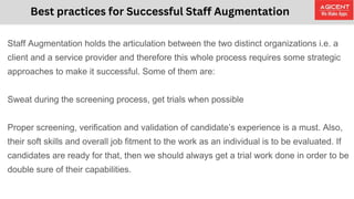 Agcient Technologies : Staff Augmentation | PDF