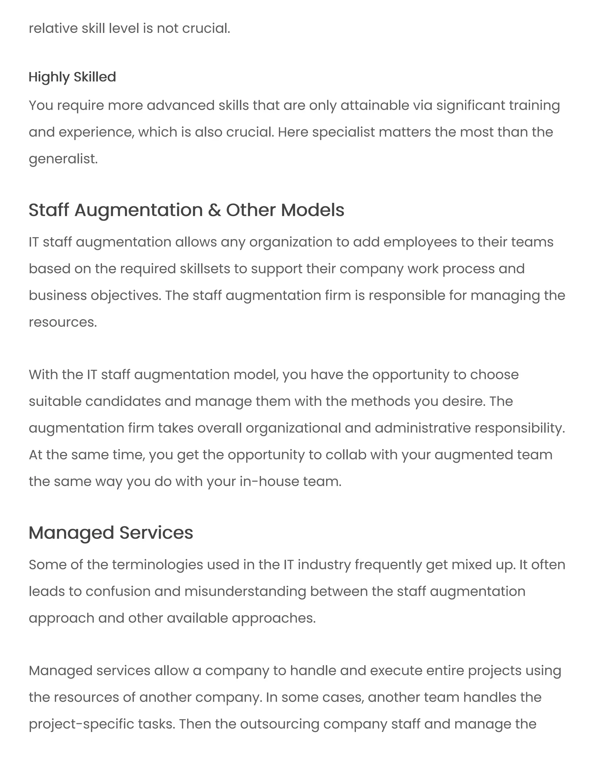 Staff augmentation a perfect model to scale your team | PDF