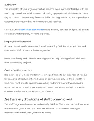 Staff augmentation a perfect model to scale your team | PDF