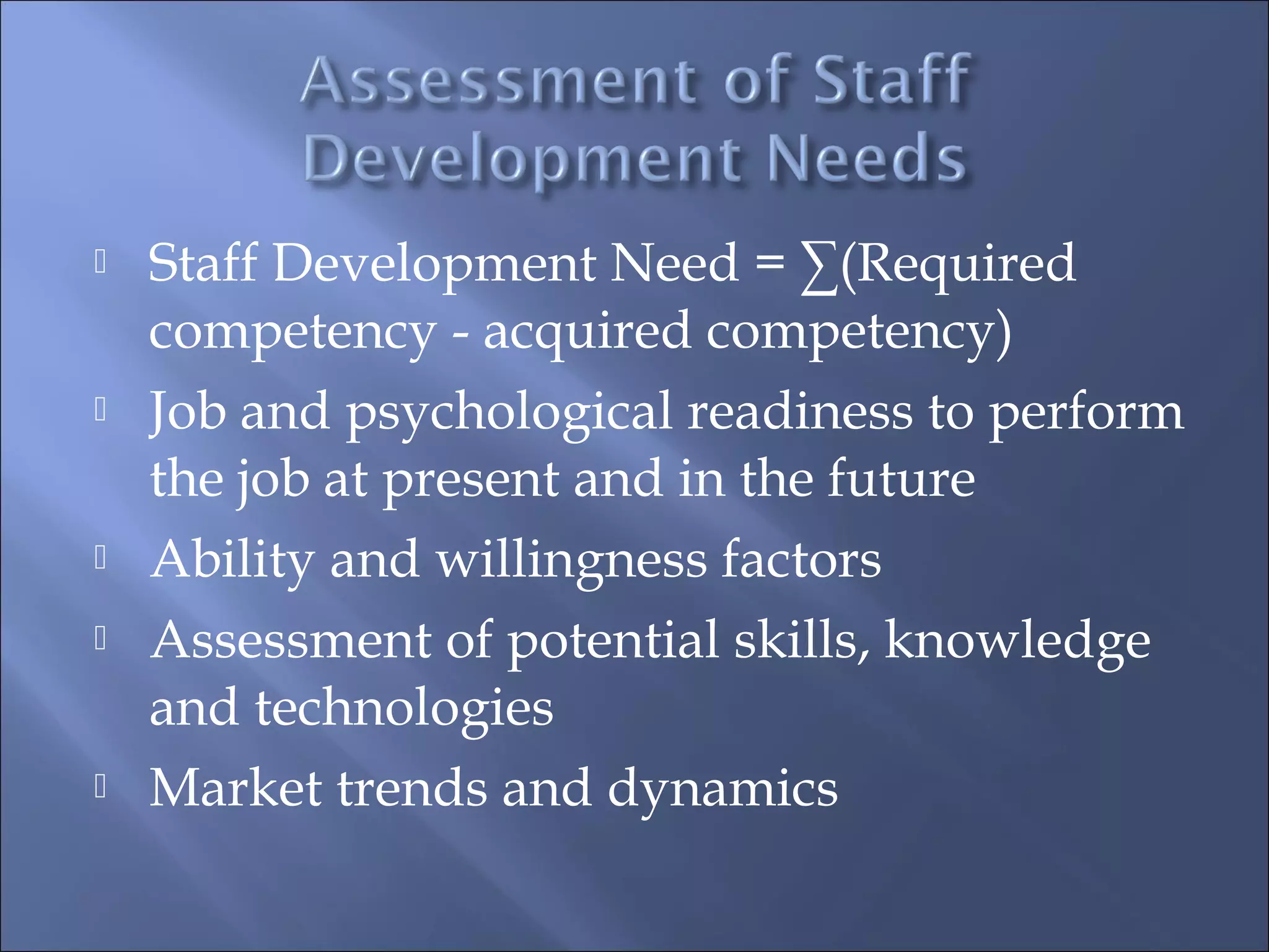 Staff development | PPT