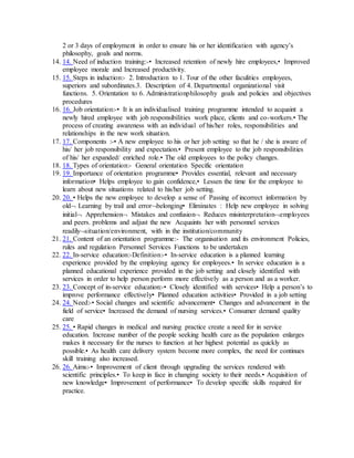 Staff development | DOCX