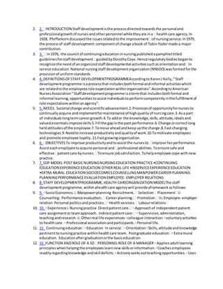 Staff development | DOCX