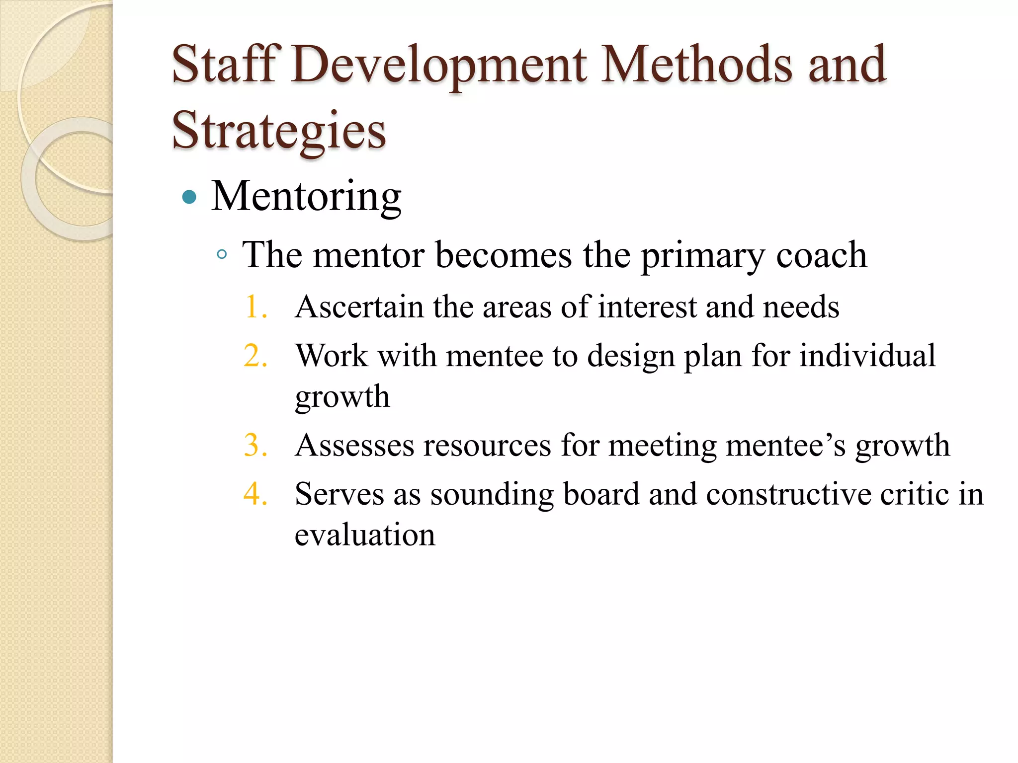 Staff Development | PPTX