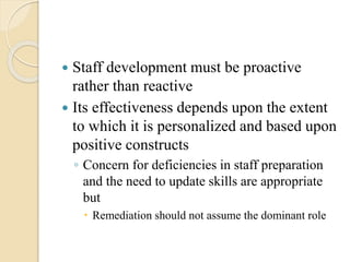 Staff Development | PPTX