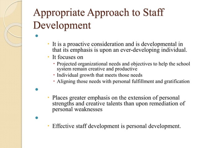 Staff Development | PPTX | Professional School | Postgraduate Education