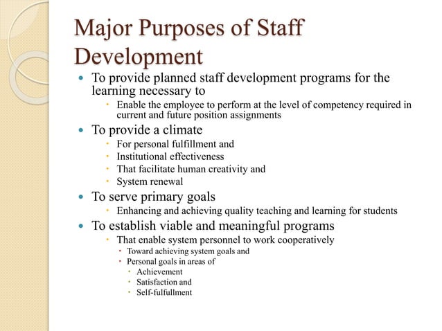 Staff Development | PPTX | Professional School | Postgraduate Education