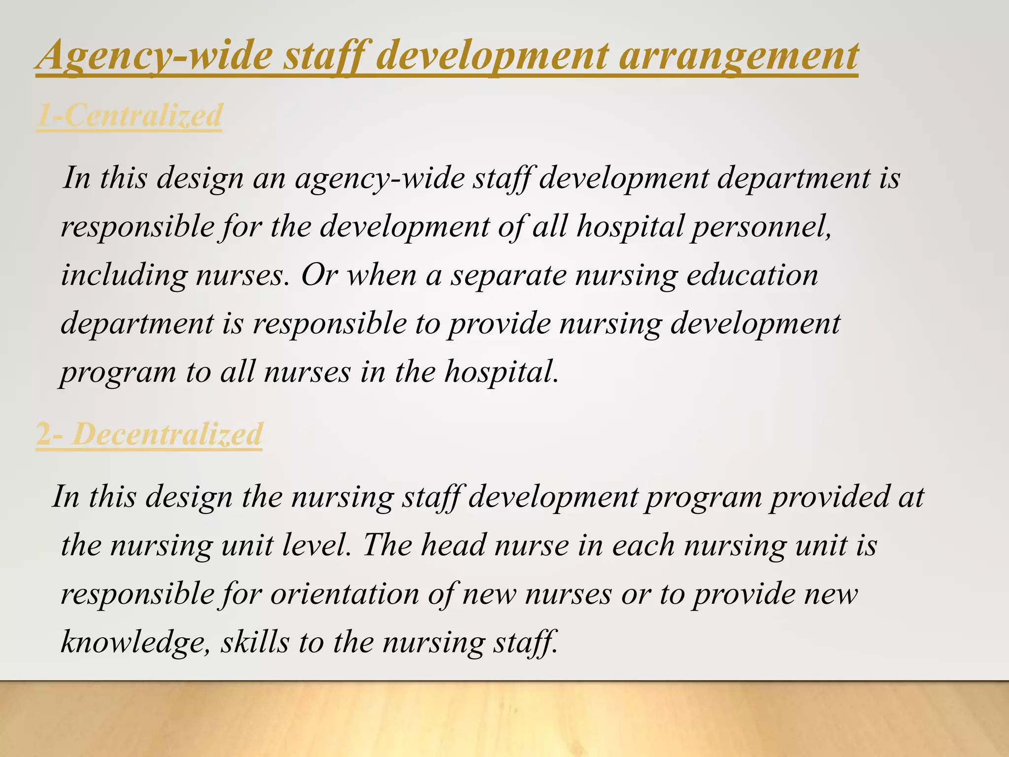 Staff development | PPTX