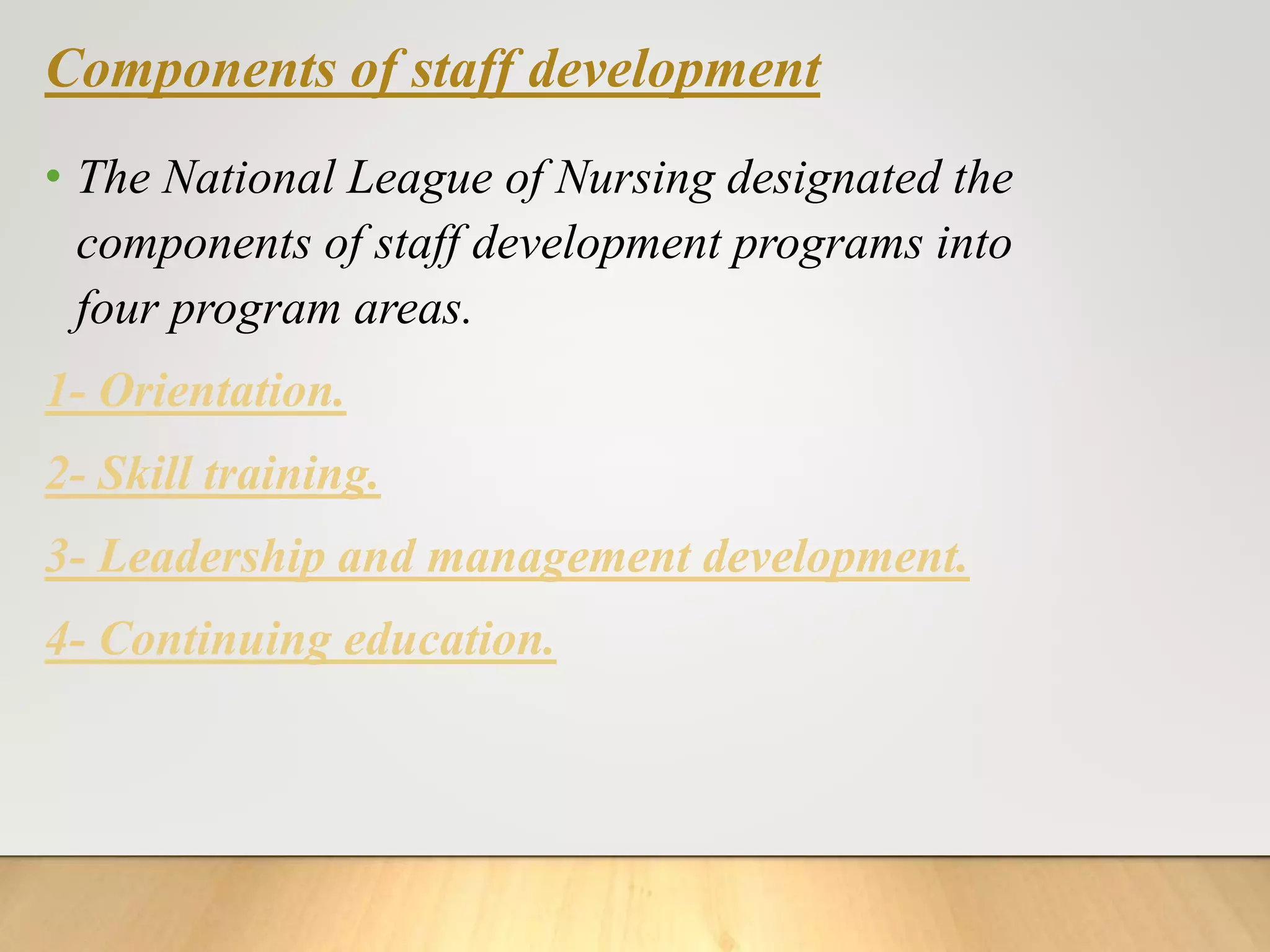 Staff development | PPTX