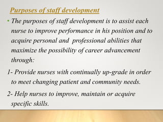 Staff development | PPTX