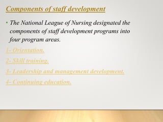 Staff development | PPTX