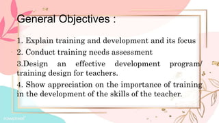 Staff development | PPTX